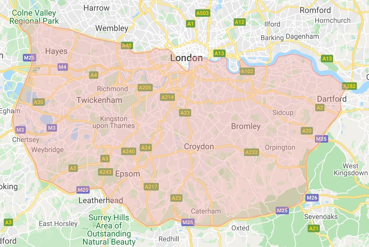 Pest Control Coverage Areas Within The M25